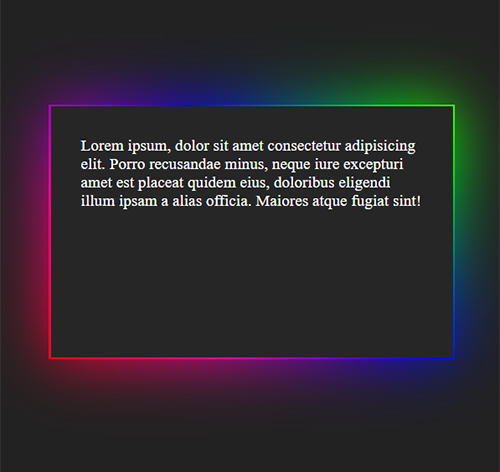 Animated Gradient Shadow