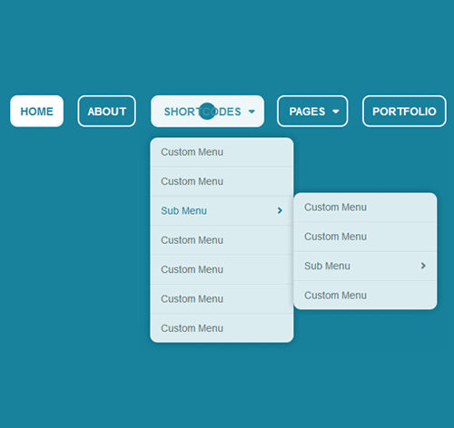 Navigation Menu Style 54