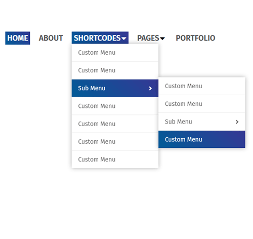 Navigation Menu Style 66