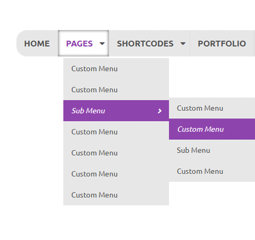 Navigation Menu Style 83